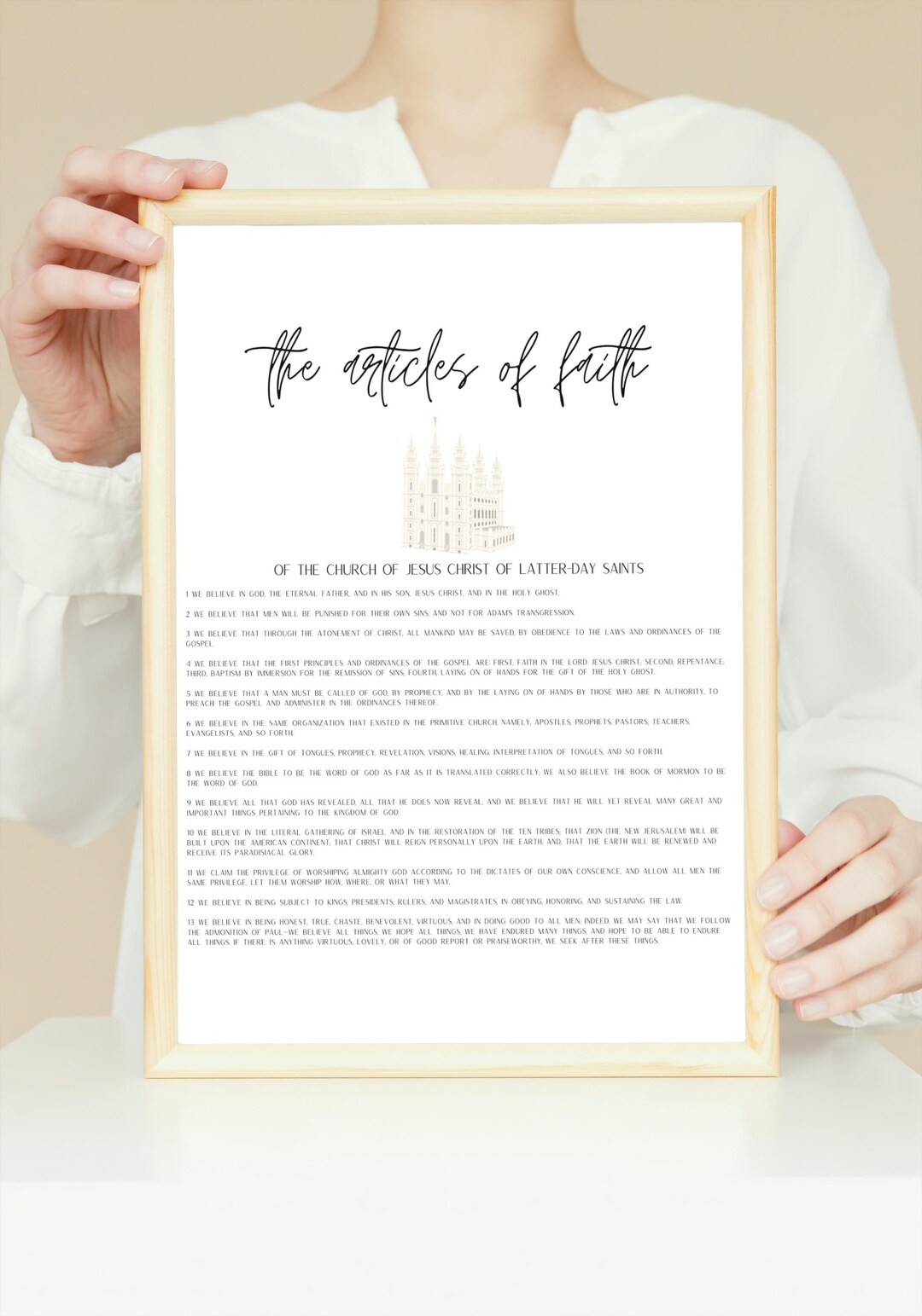 LDS the Articles of Faith Printable | Digital Download | Church of ...
