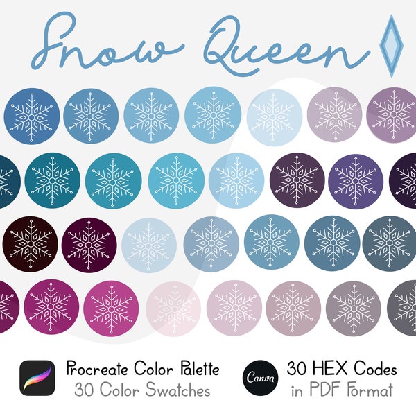 Winter Color Swatches - Etsy