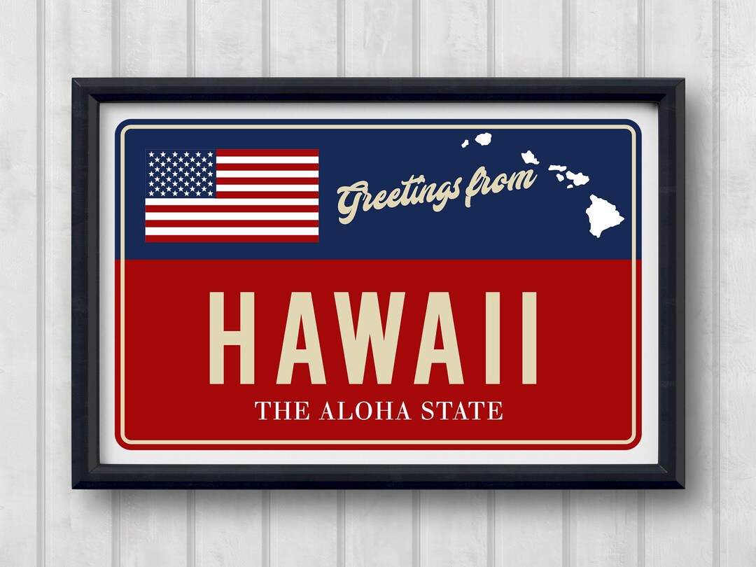 Hawaii State SVG Aloha State Digital Wall Art Hawaiian Island Map ...