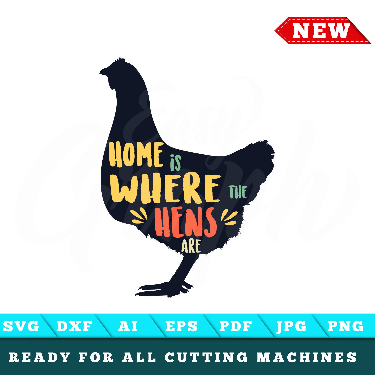 Chicken SVG Cut Filechicken Hen Cuttable Design SVG PNG - Etsy