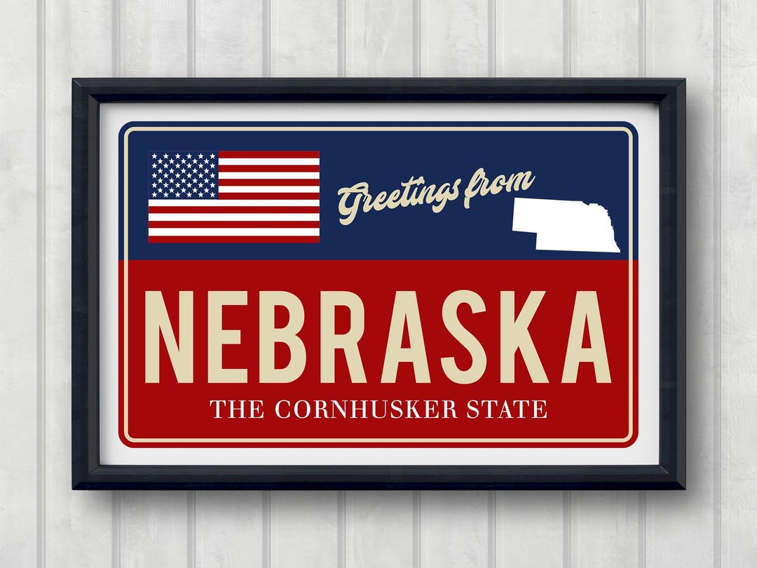 Nebraska SVG, The Cornhusker State Digital Design, Mappa dello Stato ...
