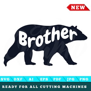 Bear Brother svg FileBrother bear vectorBear T-shirt | Etsy