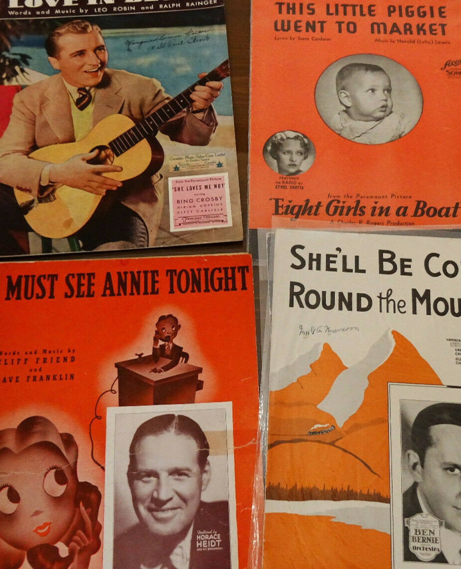 vintage-sheet-music-lot-200pc-1930s-hits-songs-etsy
