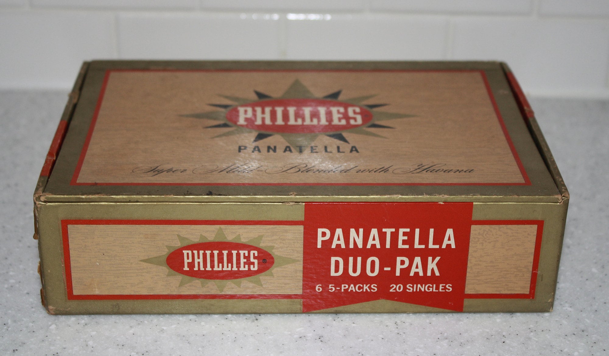 Phillies Panatella Cigar Box - Philadelphia USA - 1957 Bayuk Cigar Inc ...