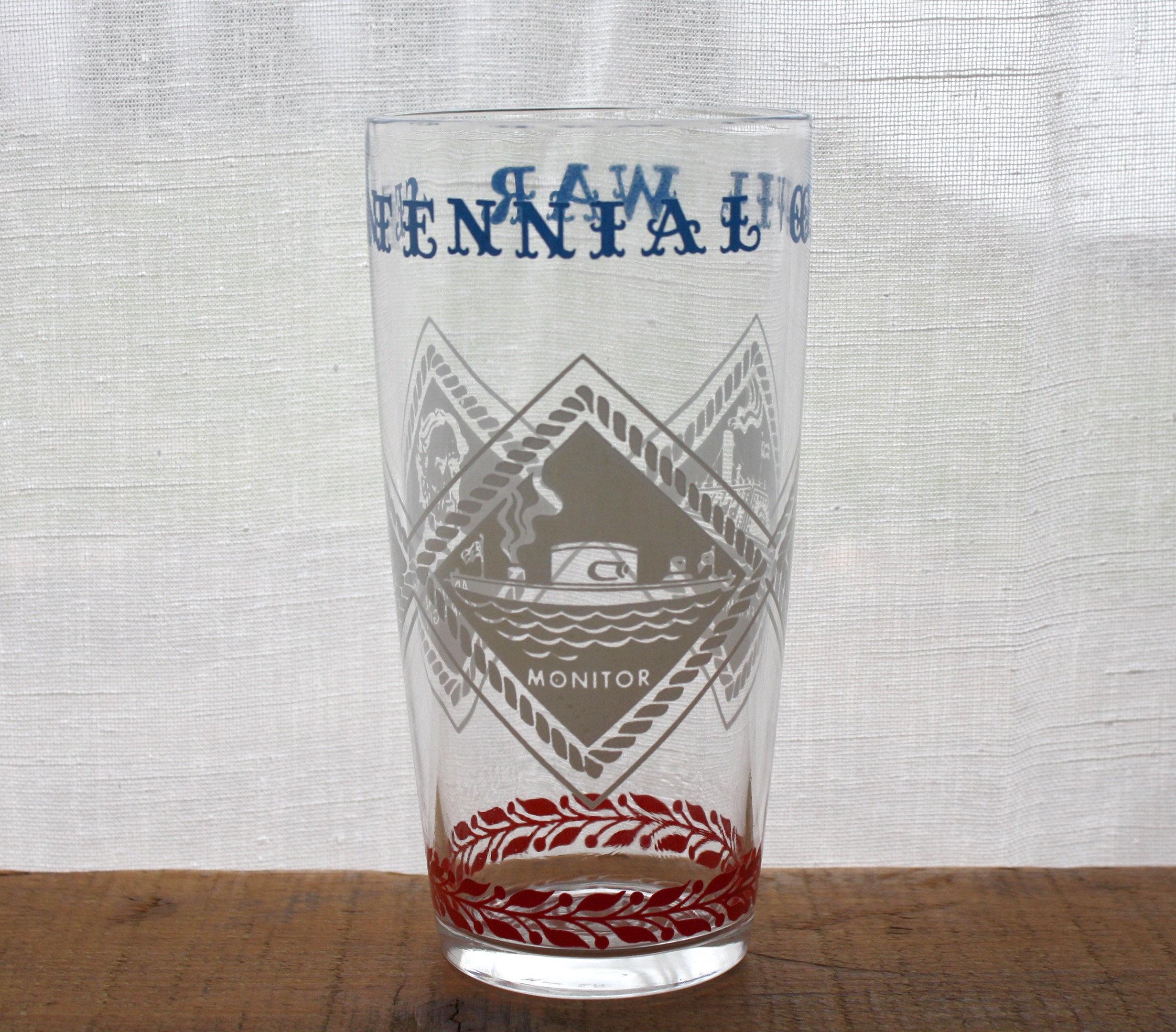 Civil War Centennial Vintage Drinking Glass USA Collectible - Etsy España