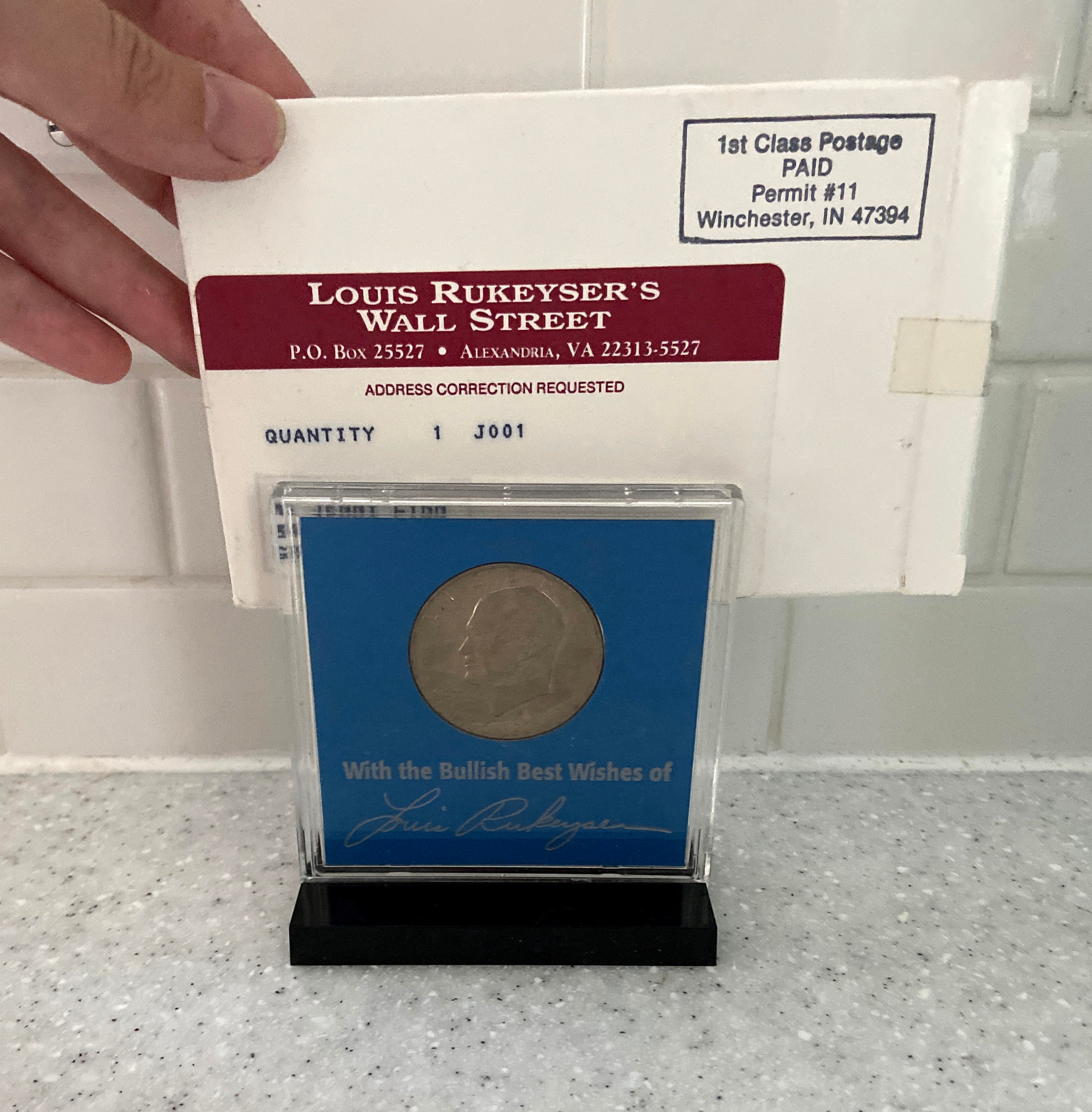 1776-1976 Bicentennial Collector Coin - Louis Rukeyser Wall Street - in ...