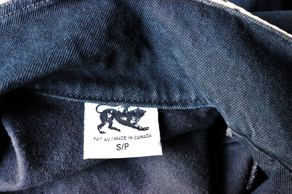 80s PARASUCO black denim jacket | Small - Gem