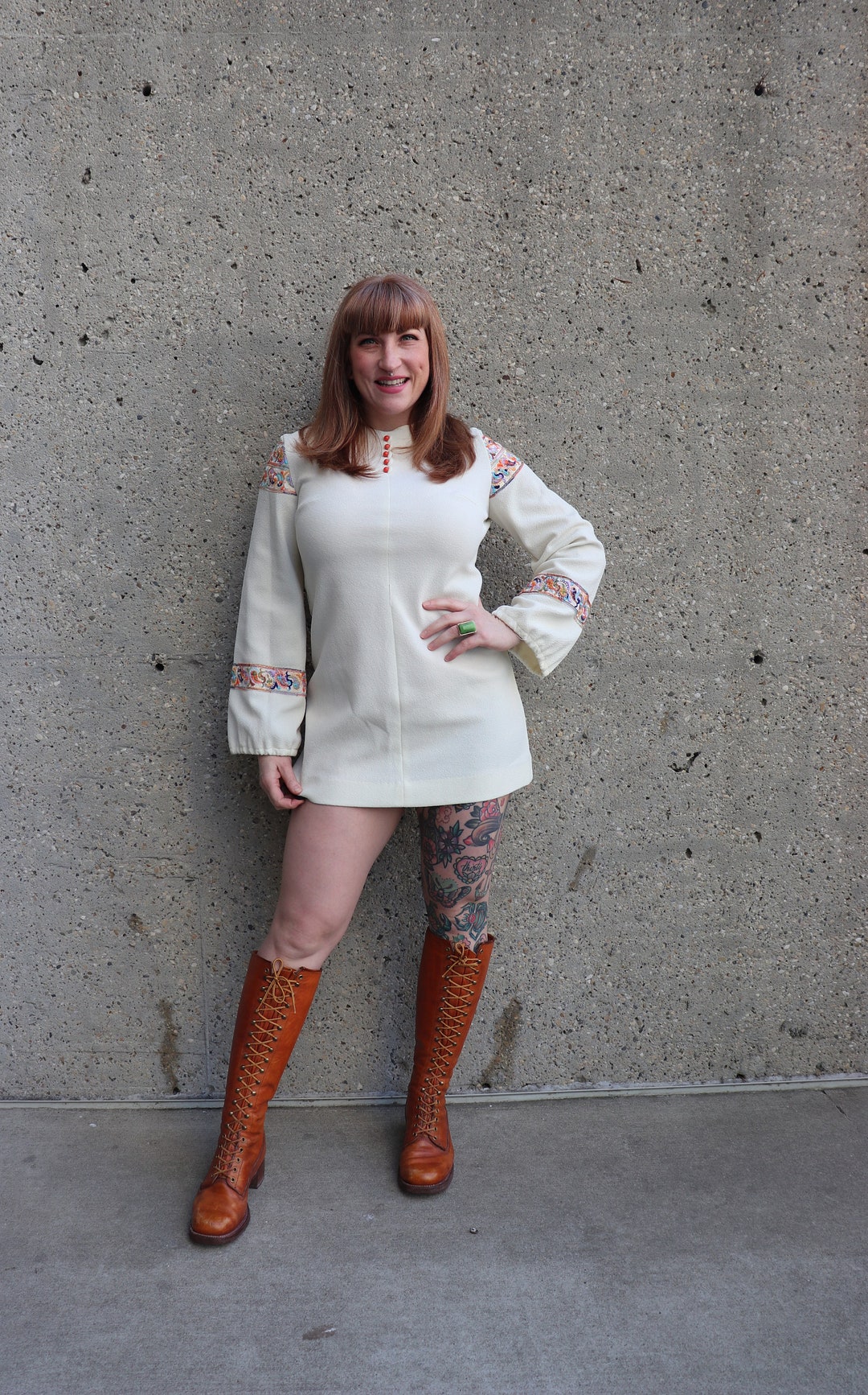 1970s Micro Mini Dress M-L - Etsy