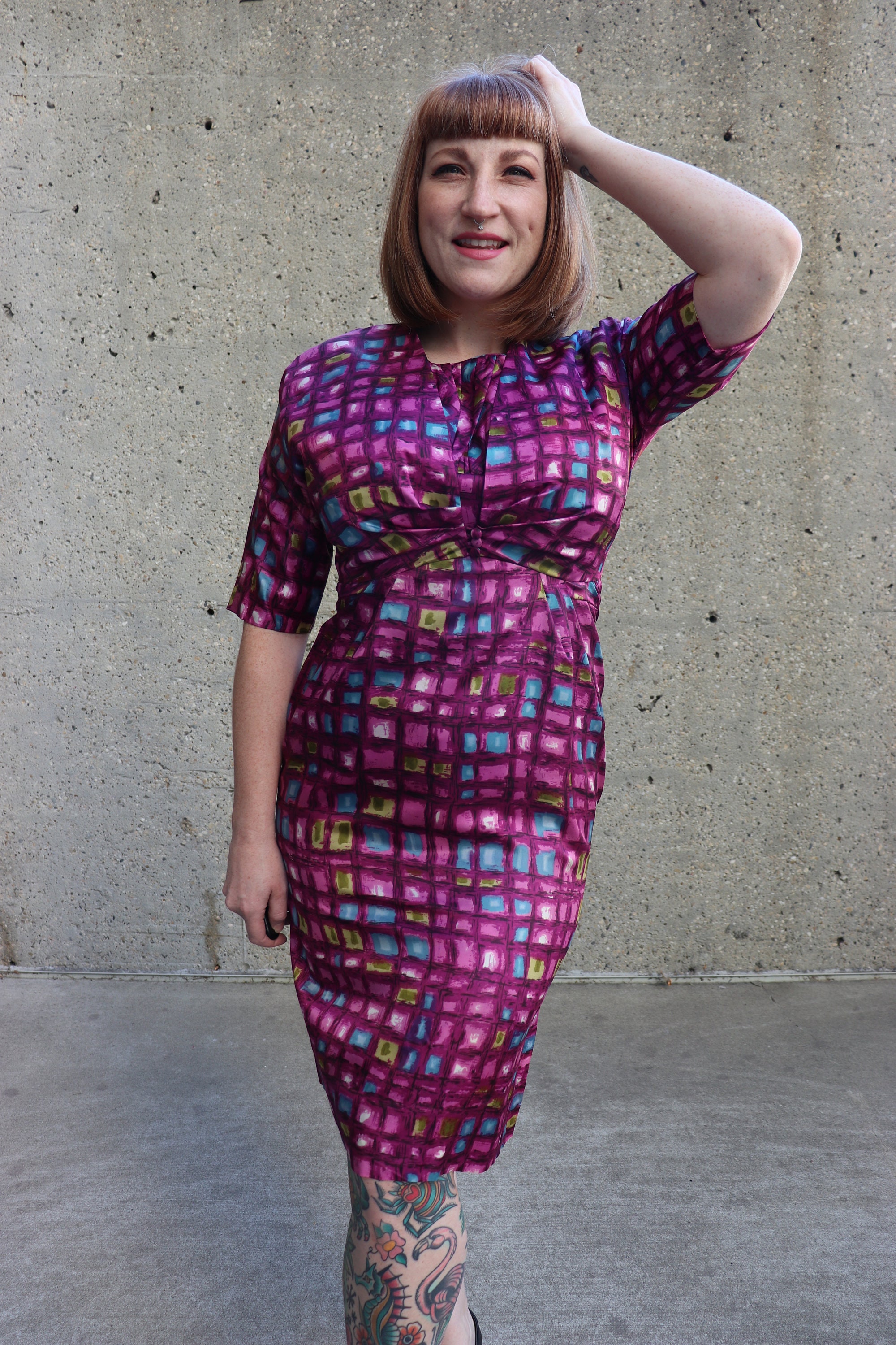 1950s Purple Dress & Jacket Set M - Etsy