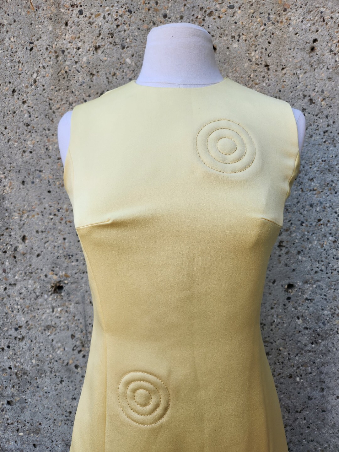 1960s Mod Dress, Pale Yellow Dress| S - Etsy