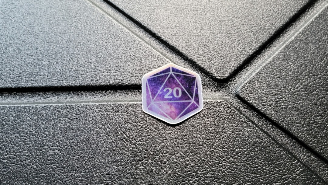 Cosmic D20 Holographic Sticker - Etsy