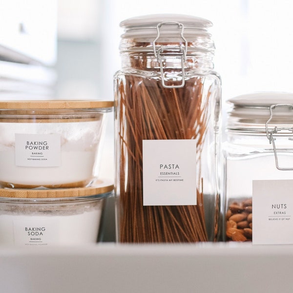 Minimalist Pantry Labels - Etsy