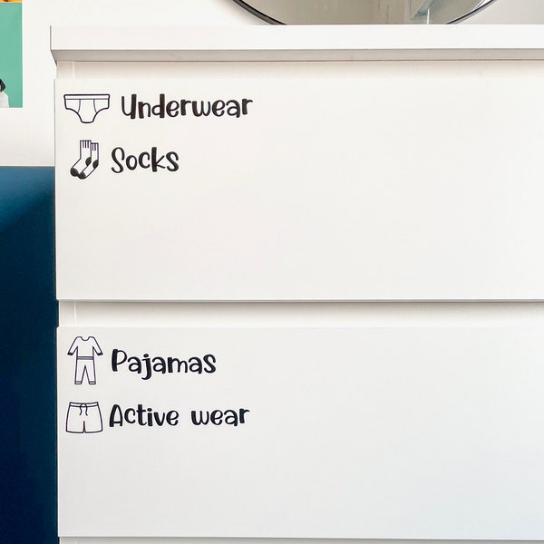 Dresser Labels - Etsy