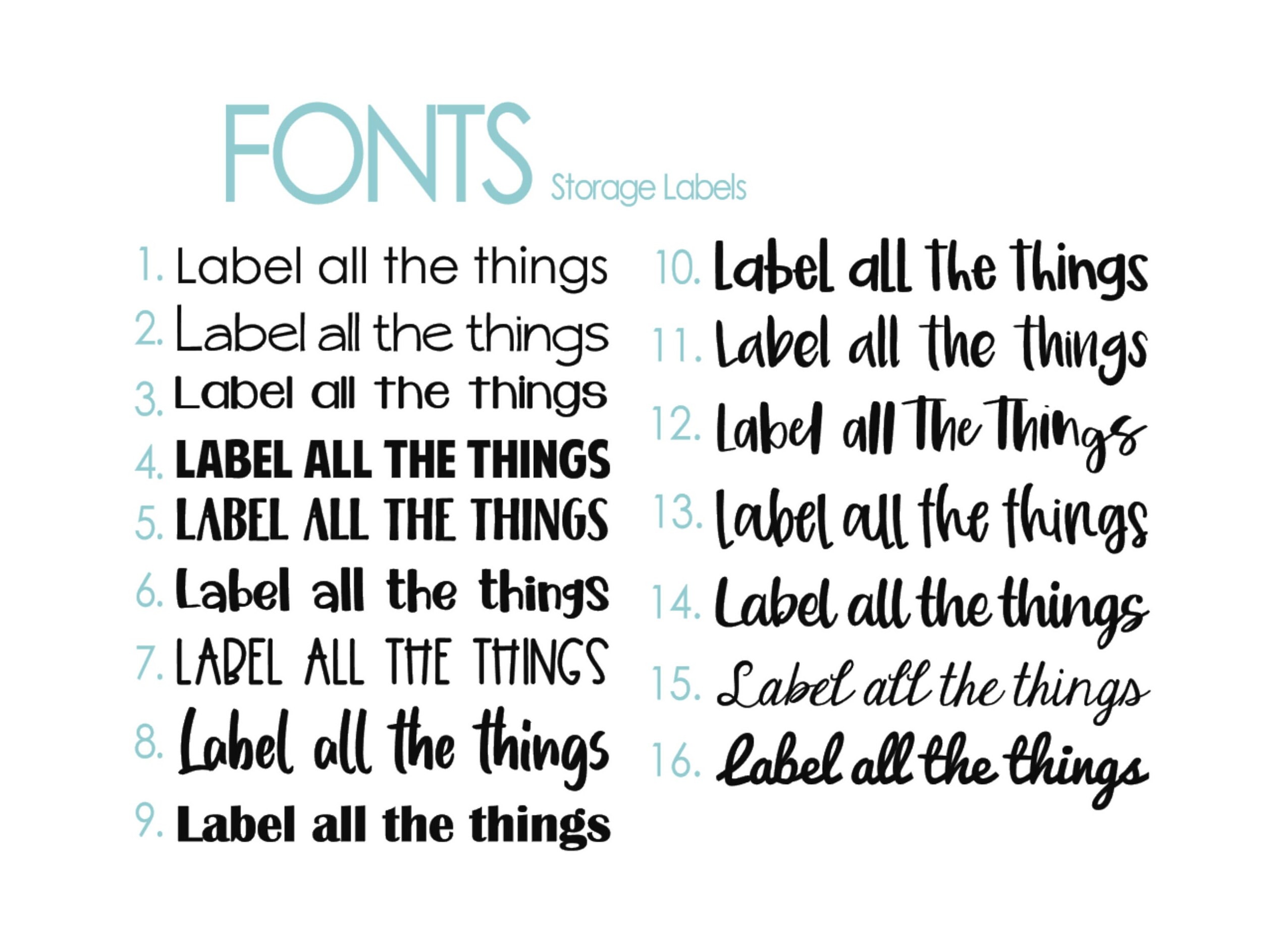 Vinyl Storage Labels Custom Organization Labels Bin Labels | Etsy