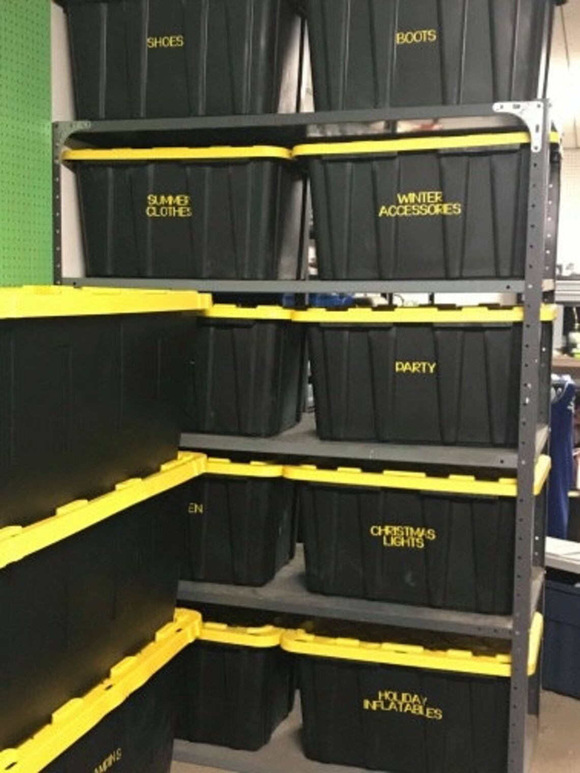 Vinyl Storage Labels Custom Organization Labels Bin Labels | Etsy