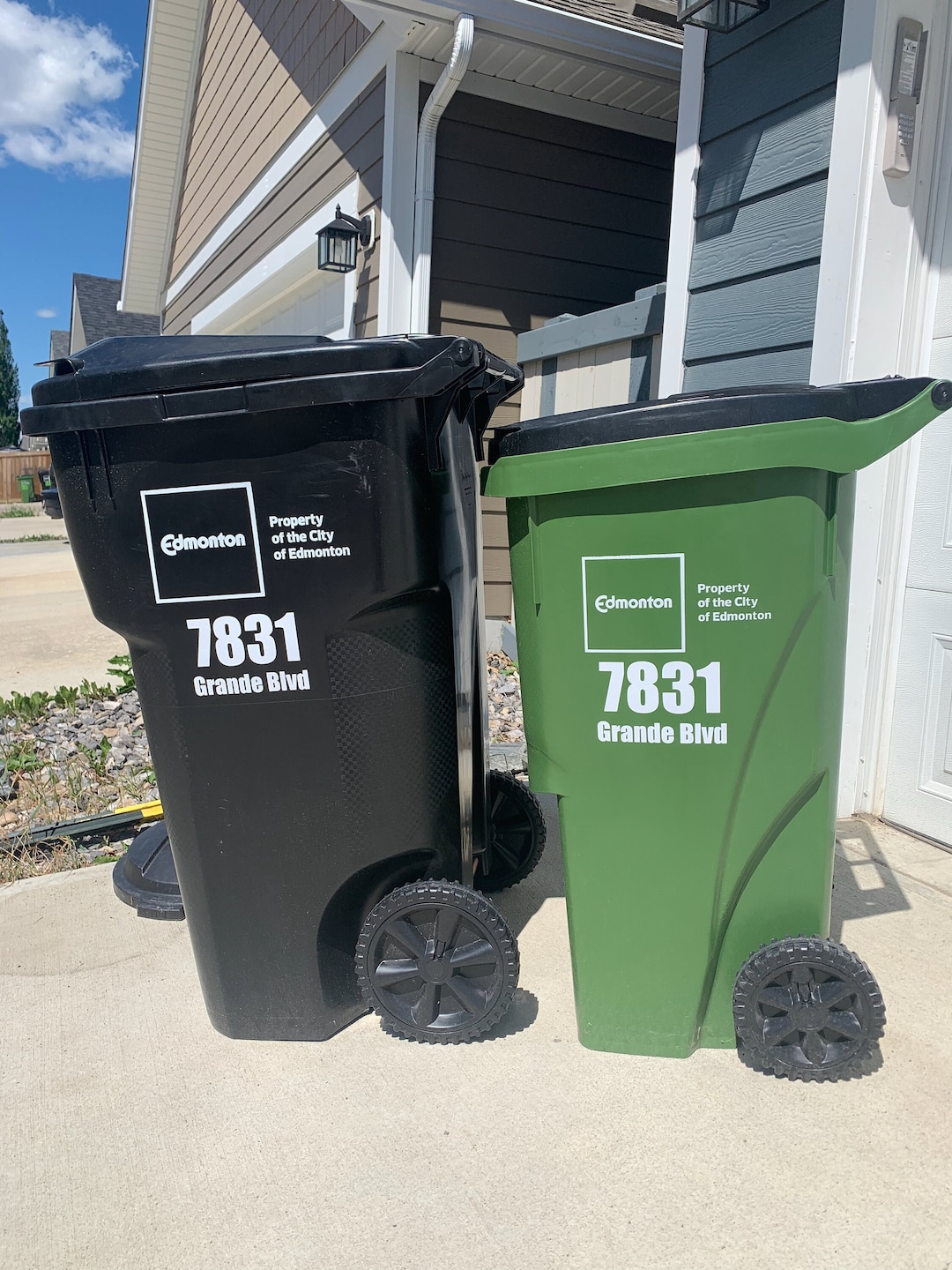 Custom Garbage Bin Labels Custom Recycling Bin Labels Custom Compost