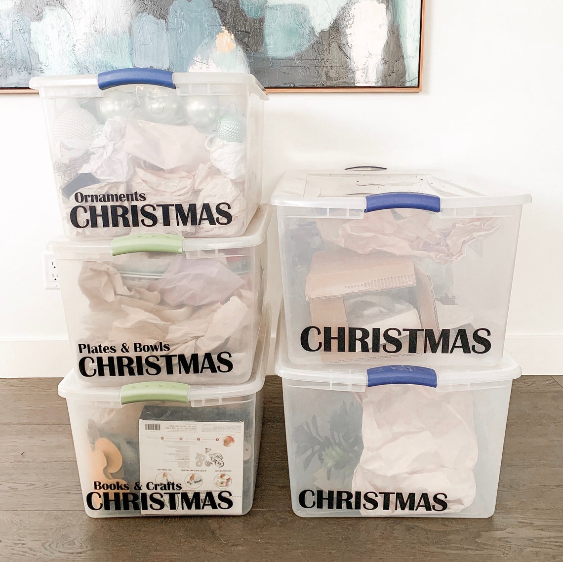 Vinyl Storage Labels Custom Organization Labels Bin Labels | Etsy