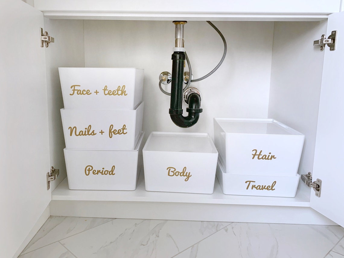 Vinyl Storage Labels Custom Organization Labels Bin Labels - Etsy