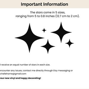 Star Vinyl Decals • 4-point Star Wall Decals • Wall Sparkles Star ...