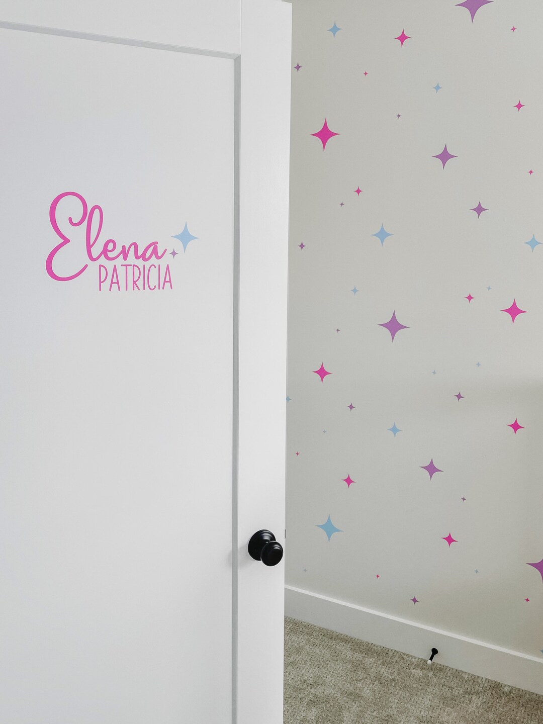 Star Vinyl Decals • 4-point Star Wall Decals • Wall Sparkles Star ...