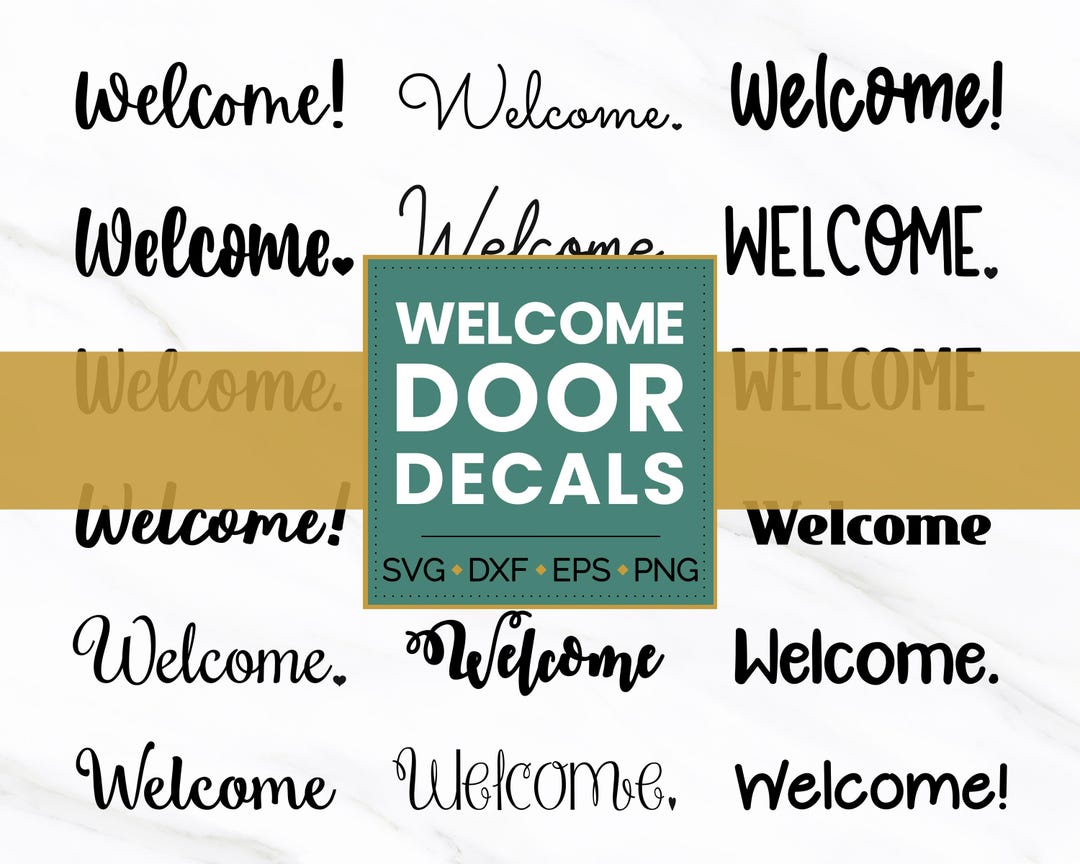 Welcome SVG Bundle • Welcome Cut File • SVG File for Cricut • Cut Files ...