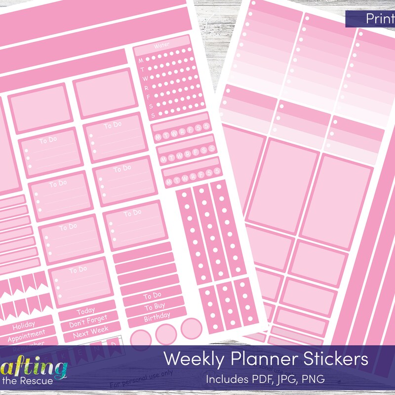 Pink Stickers - Etsy