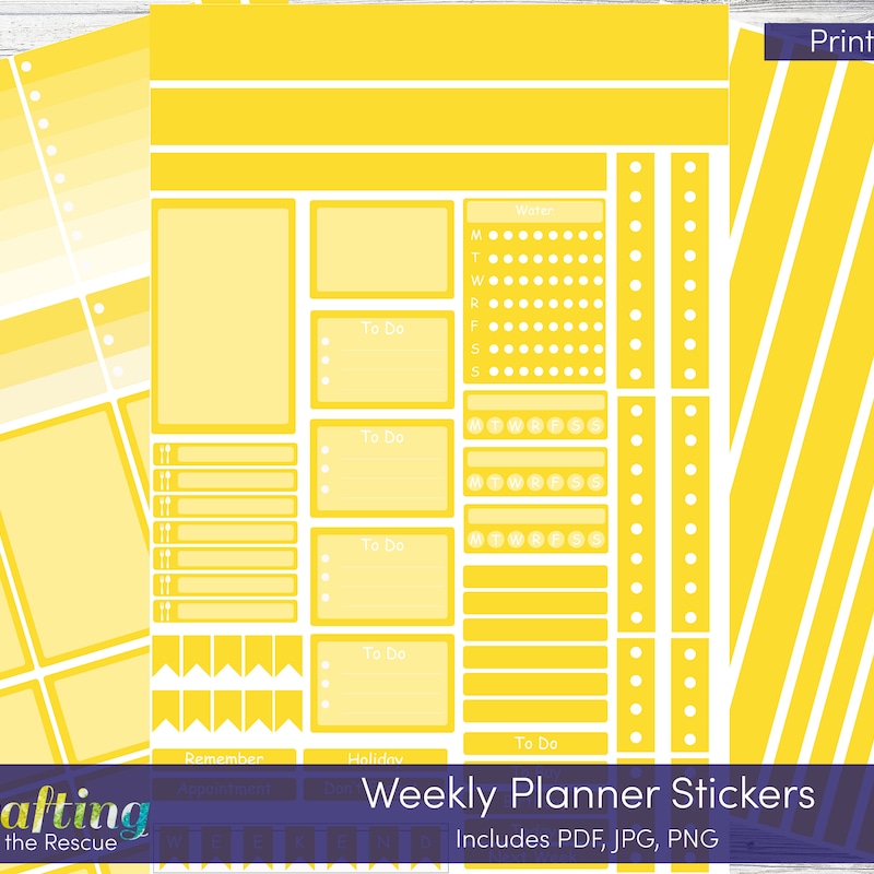 Yellow Stickers - Etsy