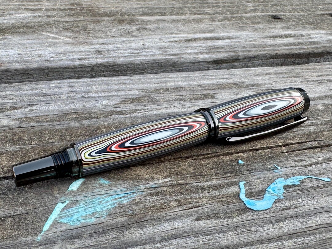 Handmade Solid Fordite Rollerball Pen – Gunmetal Chrome Hardware - Etsy