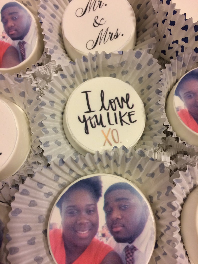 Personalized Edible Print Photo Logo Chocolate Oreo Favors- Wedding ...