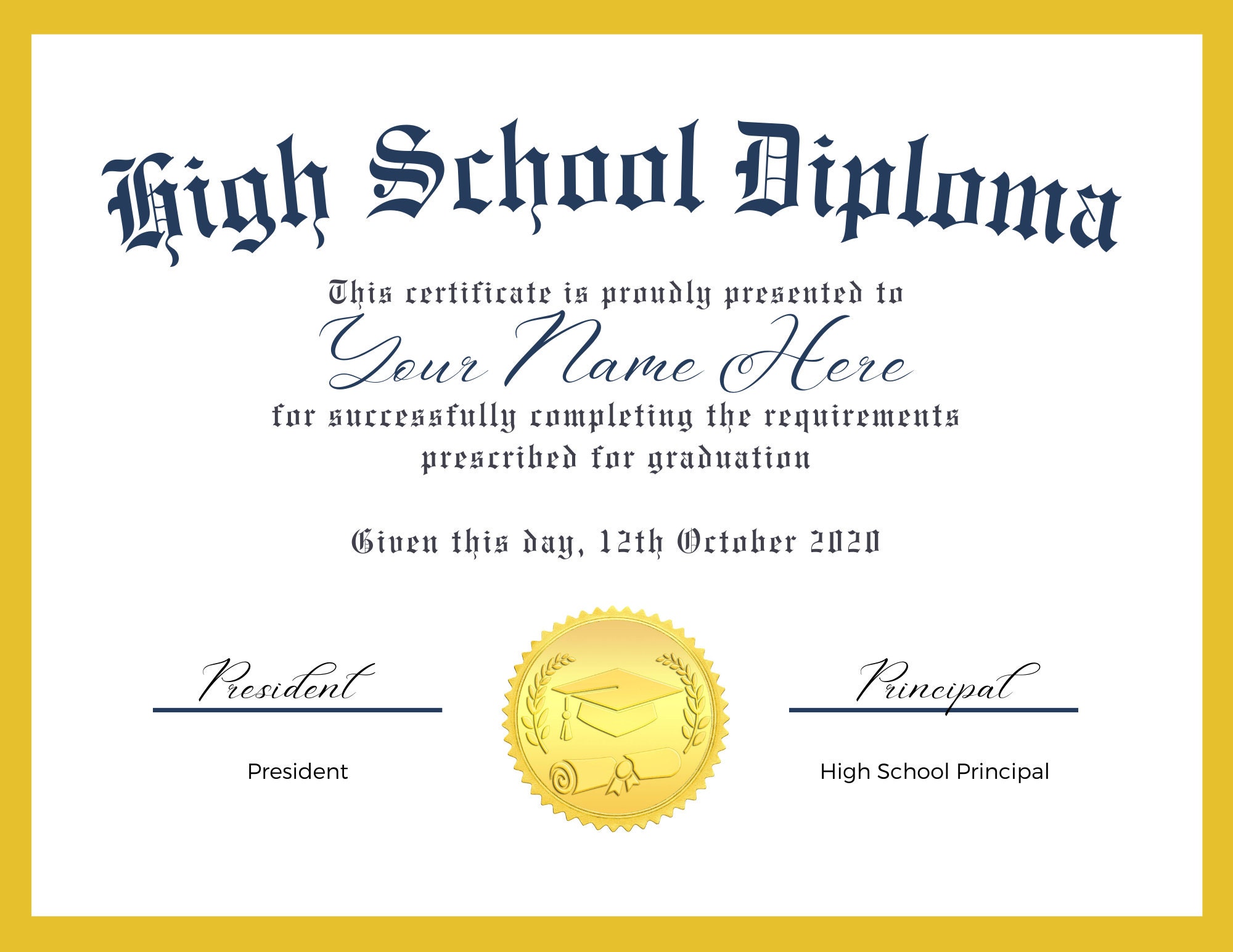 Custom Graduation Diplomas Edible Cupcake Toppers or Rice Crispy Treats ...