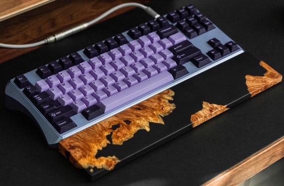 Keyboard Wrist Rest Wood Wrist Rest Resin Wrist Rest - Etsy