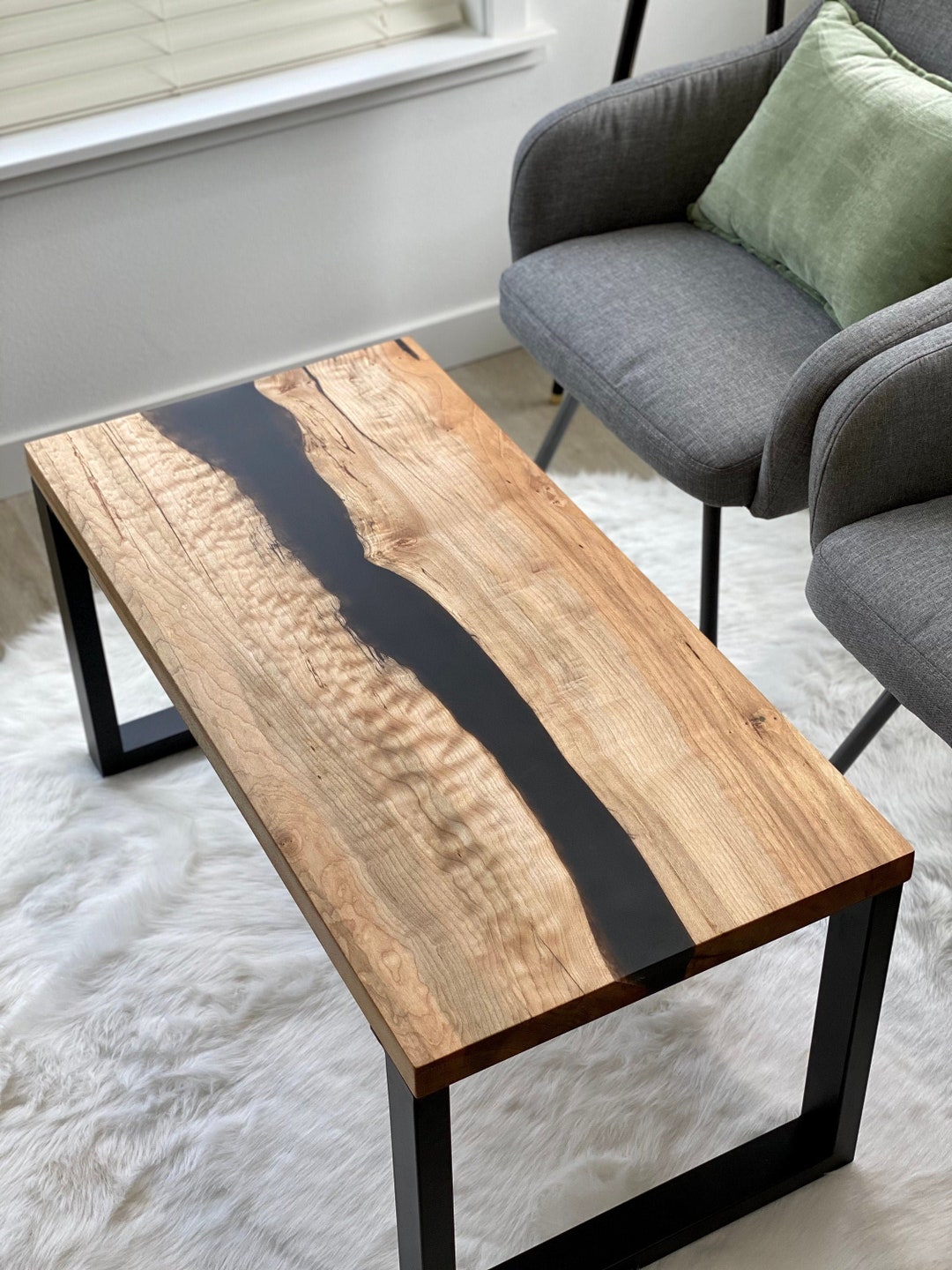 Epoxy Live Edge Coffee Table - Etsy