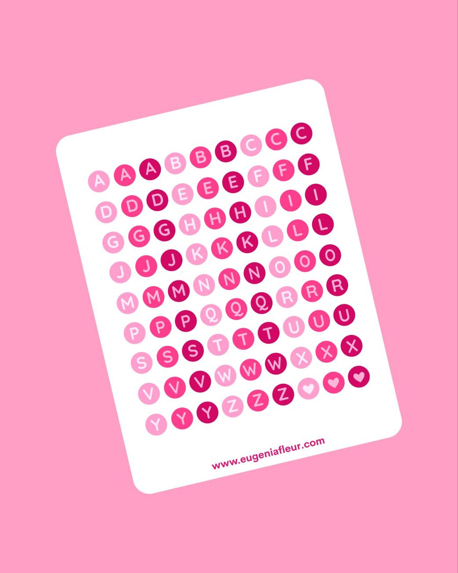 Letter Beads || Planner & Journal Stickers - Etsy