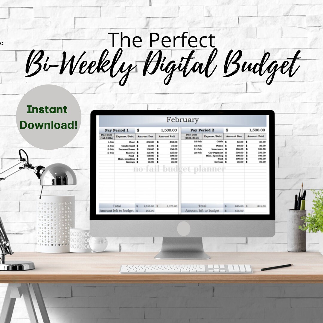 Digital Budget Planner, Bill Tracker, Budget Journal, Budget ...