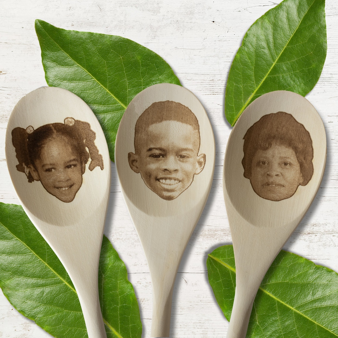 Face Spoon, Engraved Picture Spoon, Christmas Gifts, Portrait Spoon ...