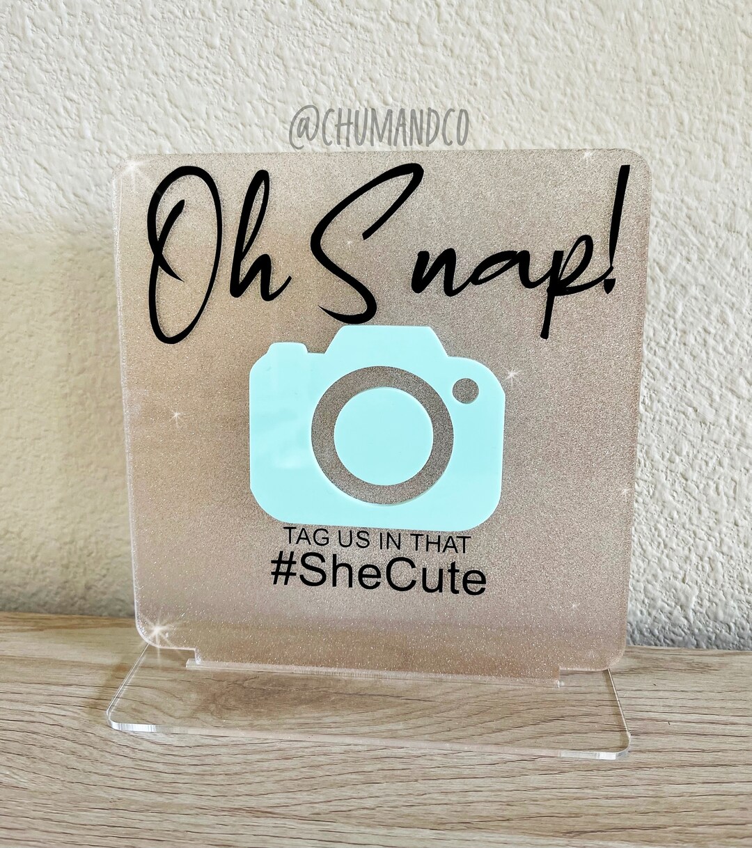 Custom Glitter Hashtag Sign, Wedding Hashtag Sign, Oh Snap Sign ...