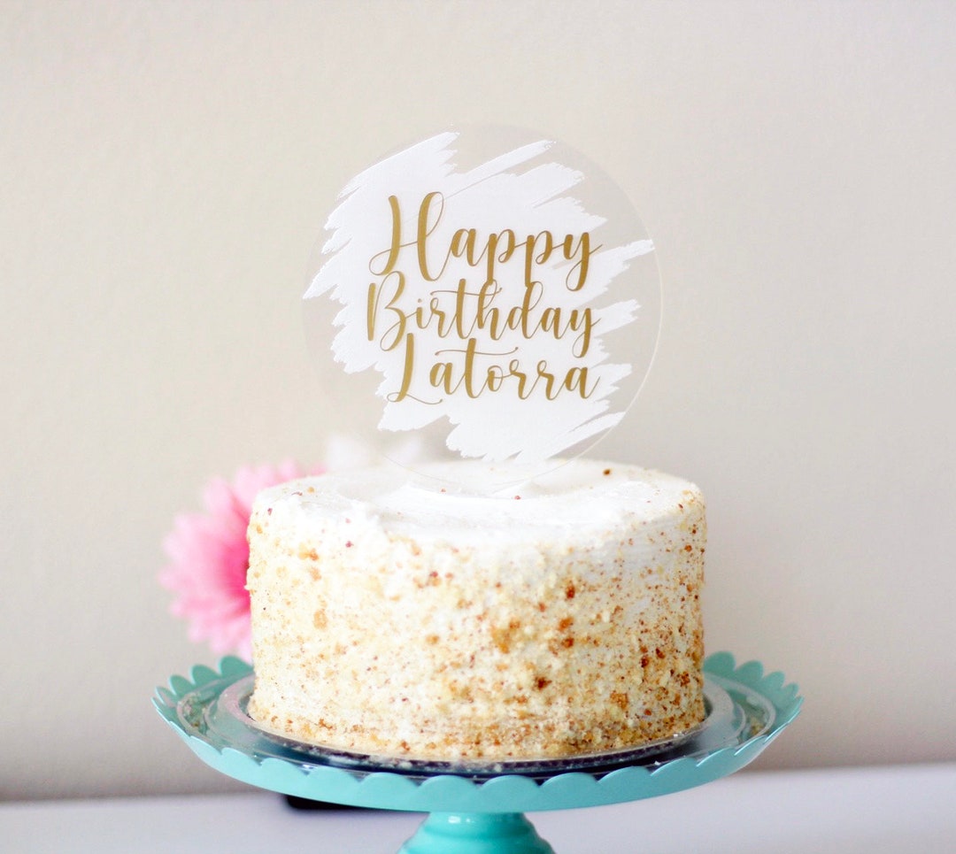 Custom Cake Topper Personalized Cake Topper Birthday Cake - Etsy