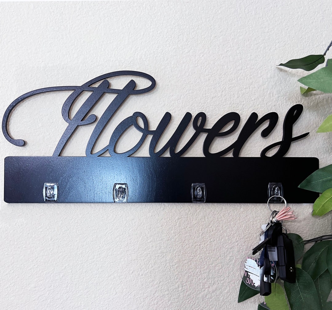 Custom Name Key Holder Laser Cut Key Hanger Personalized - Etsy