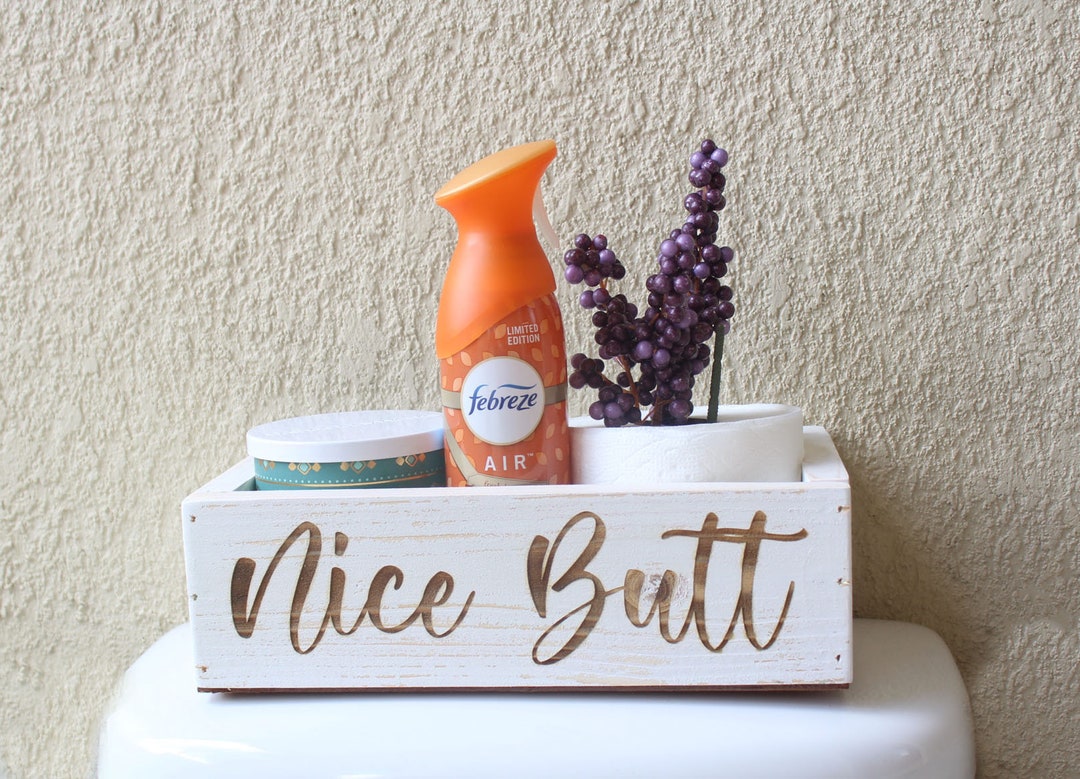 Nice Butt Box Laser Engraved Butt Box Farmhouse Bathroom - Etsy