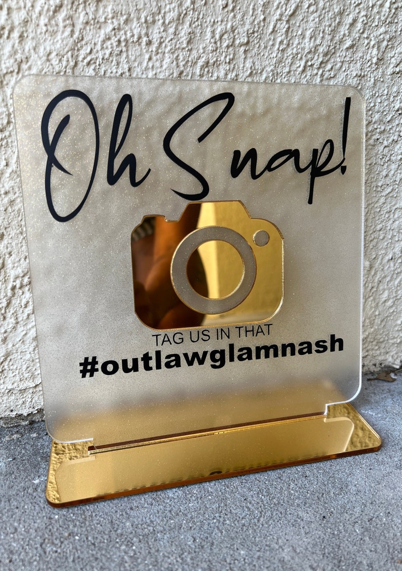 Custom Glitter Hashtag Sign, Wedding Hashtag Sign, Oh Snap Sign ...