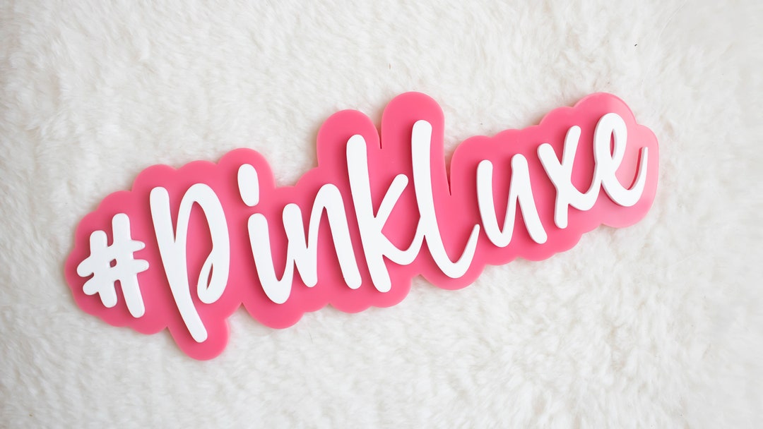 Acrylic Social Media Sign, Hashtag, Username, Photo Prop, Follow Us ...