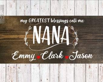 Custom Nana Sign - Etsy