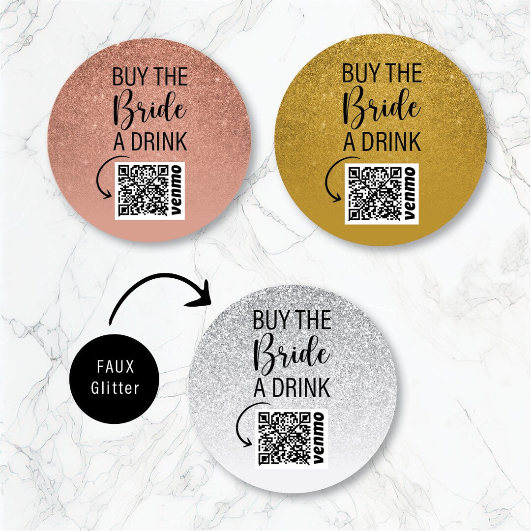 Buy the Bride a Drink Sticker, Venmo, Bachelorette Party, Personalized ...