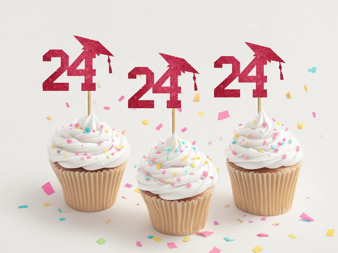 Graduation Cupcake Topper, Cake Topper, - Etsy
