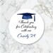 2022 Graduation Sticker, Thank You Graduation Stickers, Favor Sticker ...
