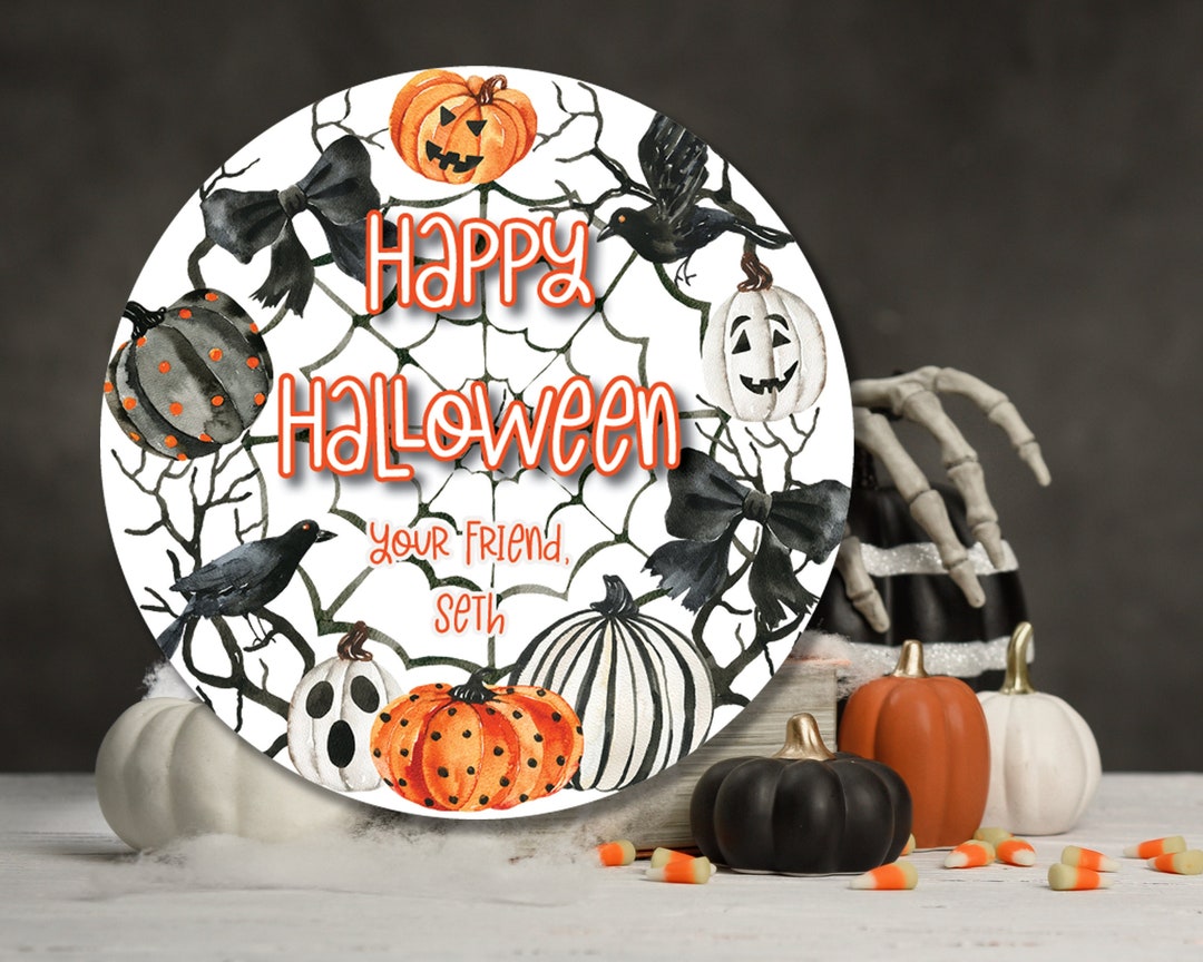 Halloween Stickers Candy Bag, Halloween Labels, Treat Bag Stickers ...