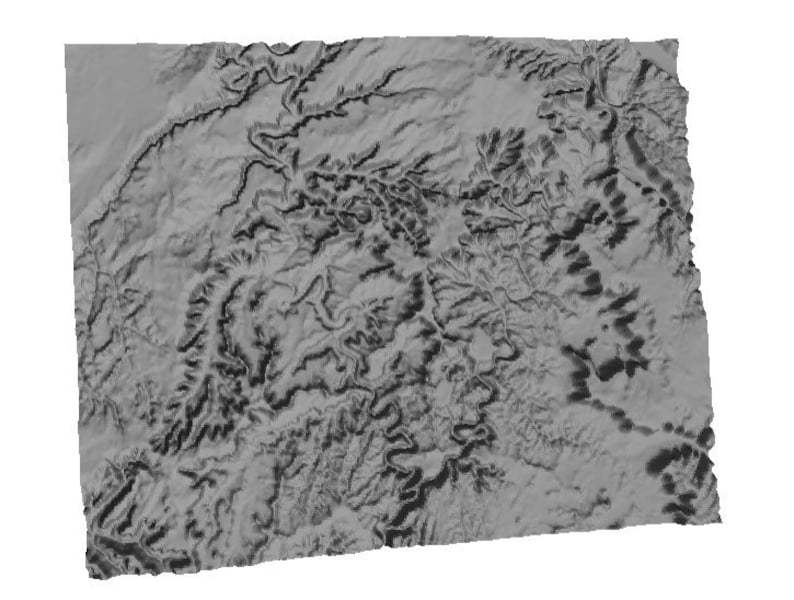 3D Printed Custom Topo Maps - Etsy