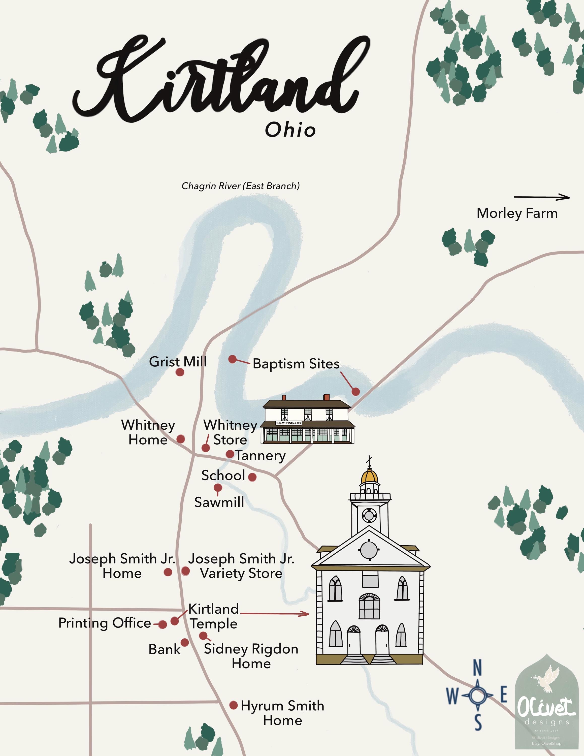 Doctrine and Covenants Map LDS 2025 Come, Follow Me Scripture Study D&C ...