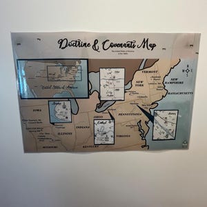 Doctrine and Covenants Map LDS 2025 Come, Follow Me Scripture Study D&C ...