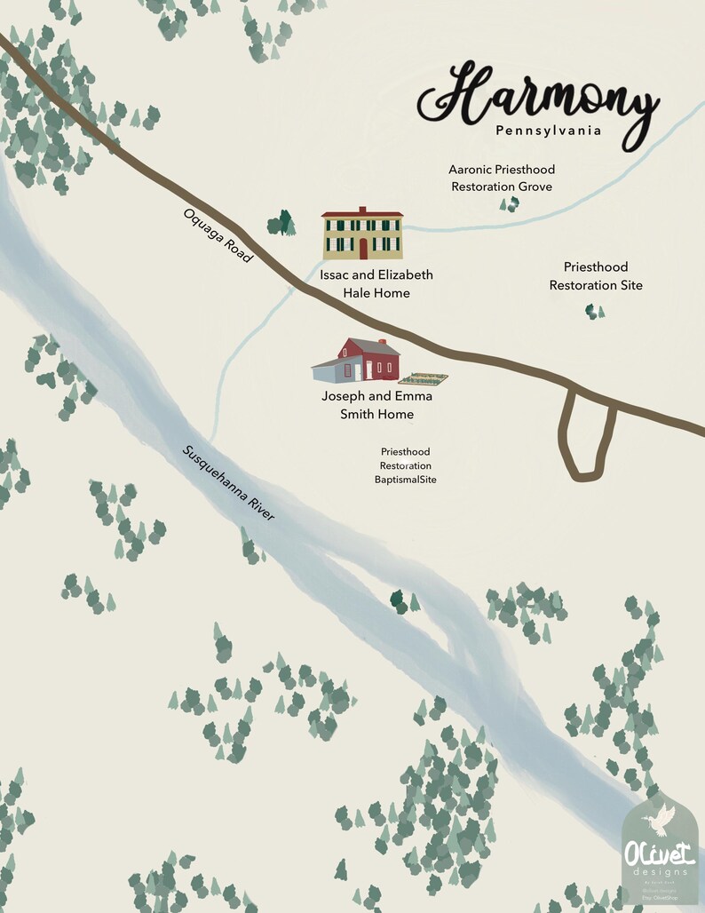 Doctrine and Covenants Map LDS 2025 Come, Follow Me Scripture Study D&C ...